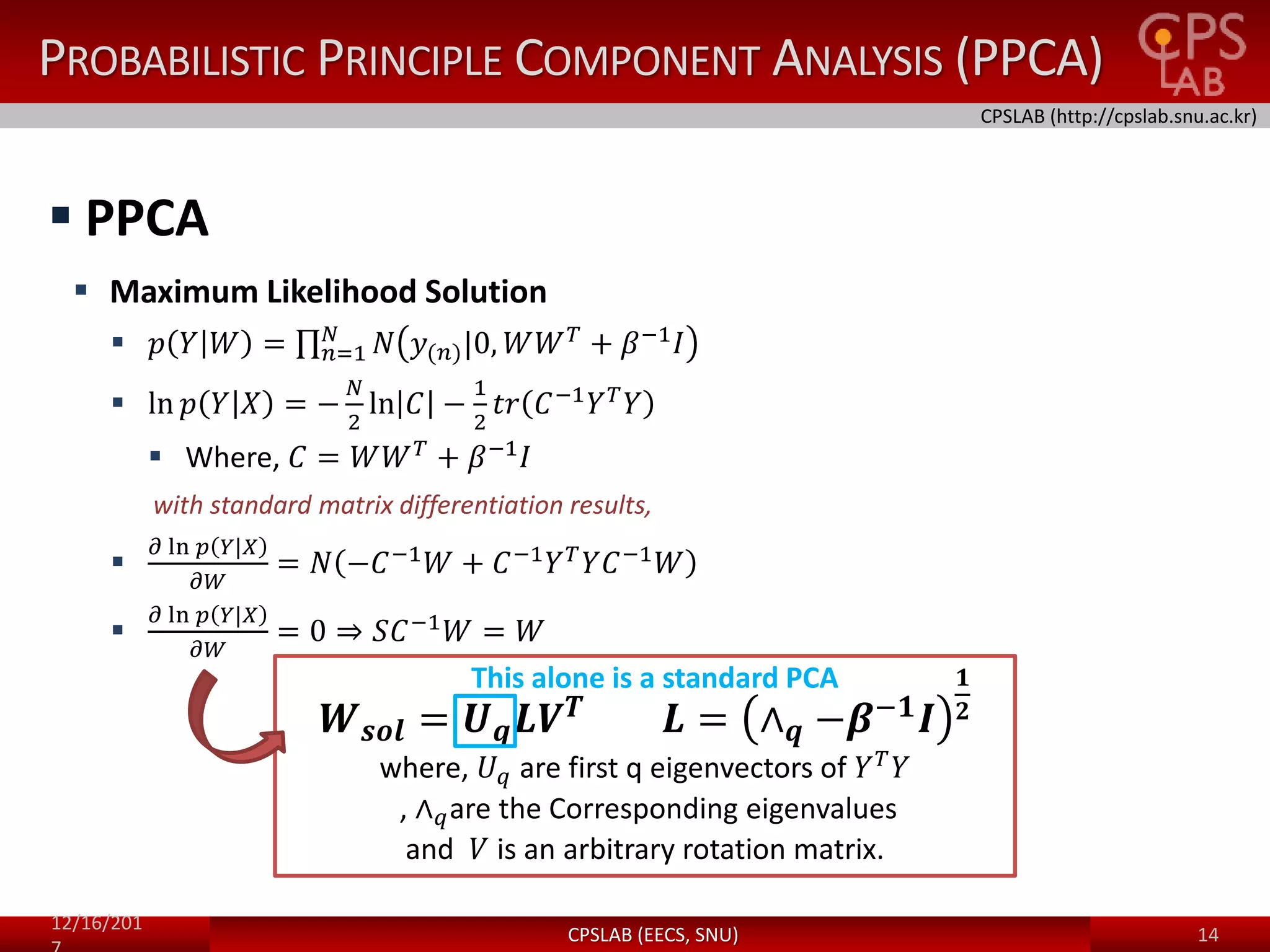 Gaussian Process Latent Variable Model | PPT Gaussian Process Latent Variable Model | PPT