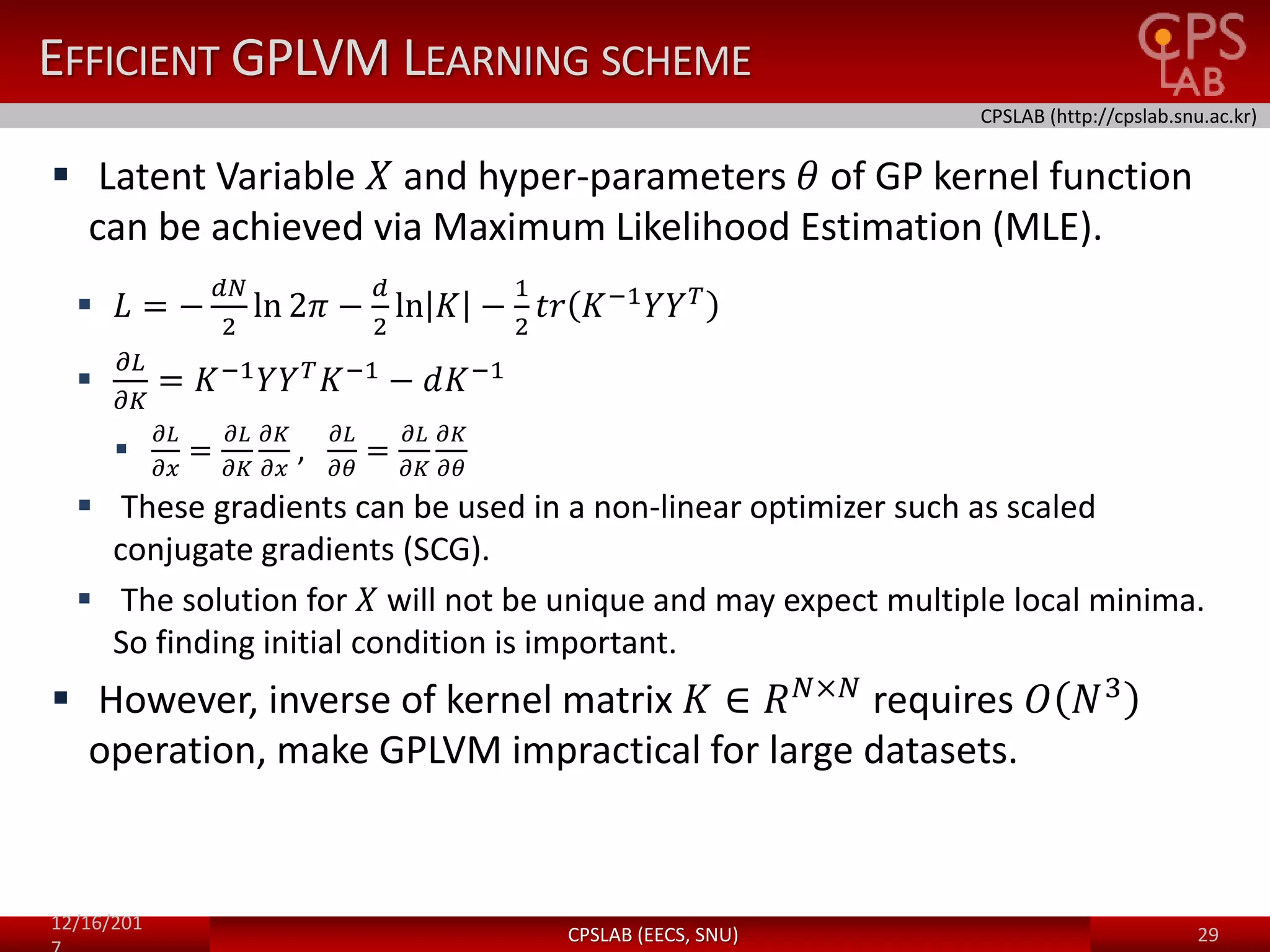 Gaussian Process Latent Variable Model Ppt