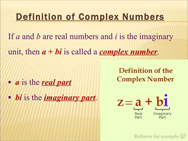 complex numbers | PPT | Physics | Science