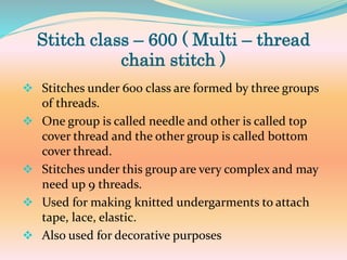 Flatlock stitches and its Mechanisms | PPTX