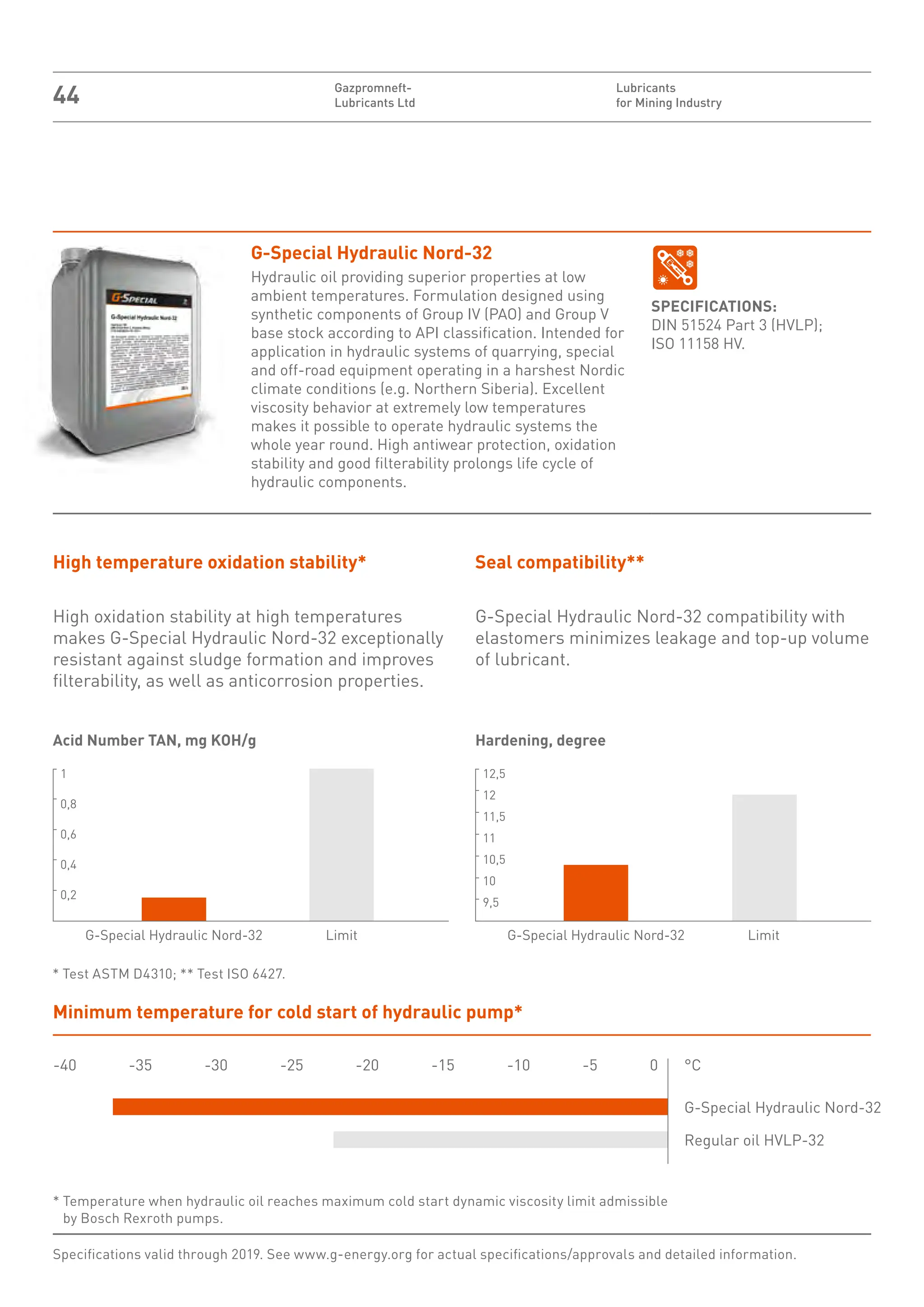 Gazprom Neft Mining Lubricants | PDF