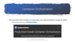 An overview of the Kubernetes architecture | PDF