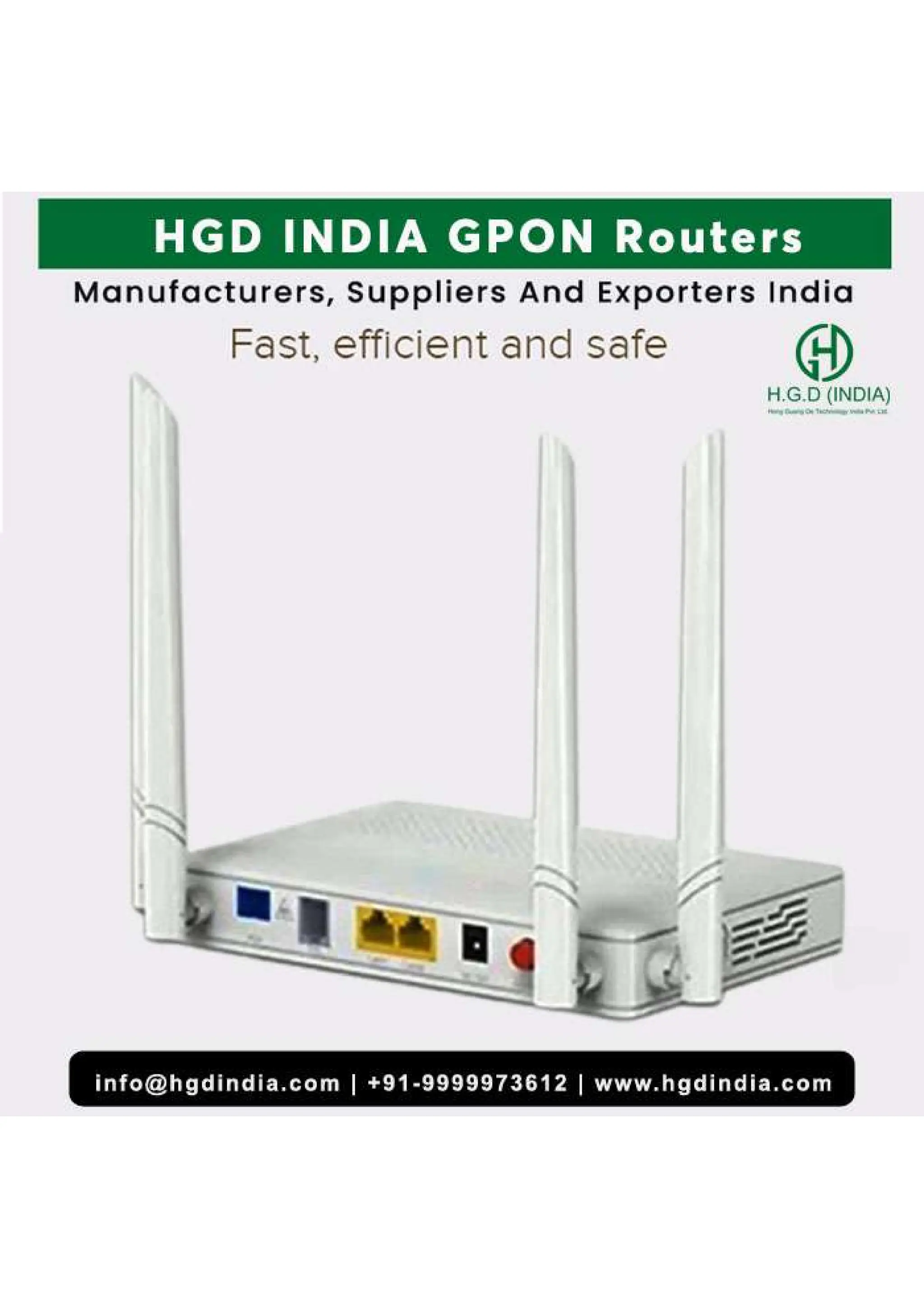 GPON Routers Manufacturers, Suppliers and Exporters India | PDF