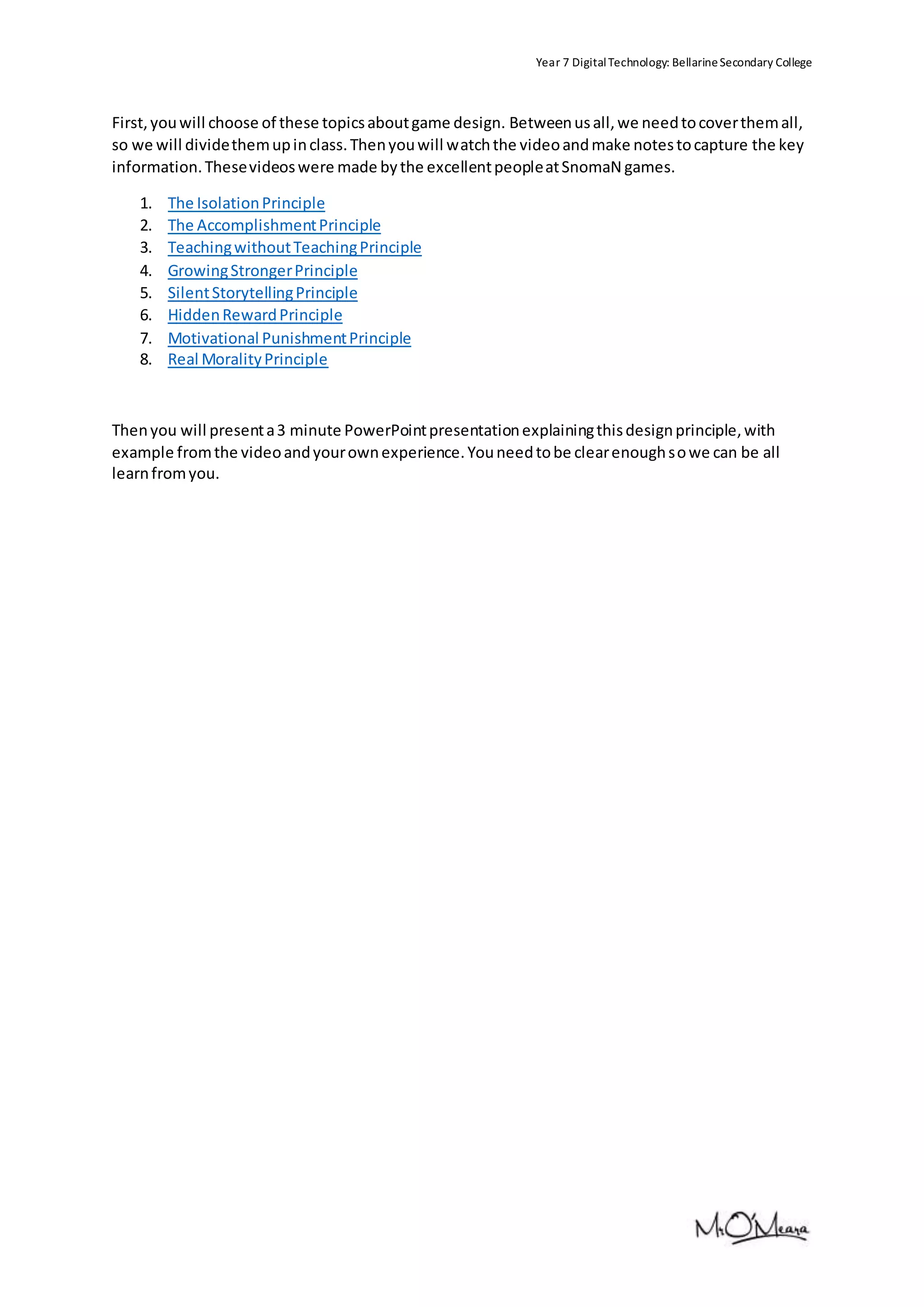 Good game 01 principles of video games | PDF