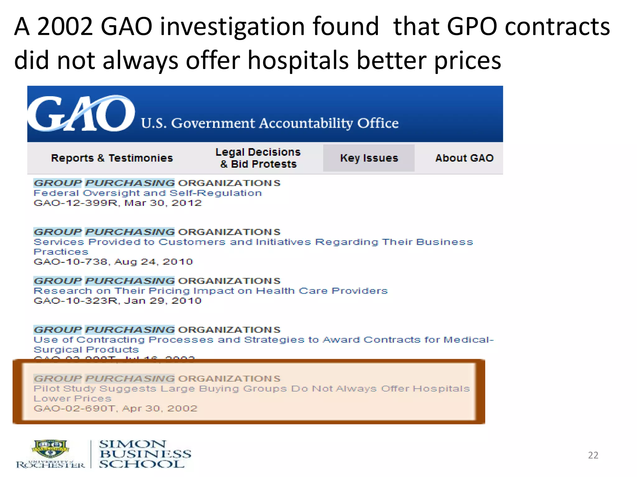 Healthcare Procurement - Custom Contracting through GPOs | PPTX