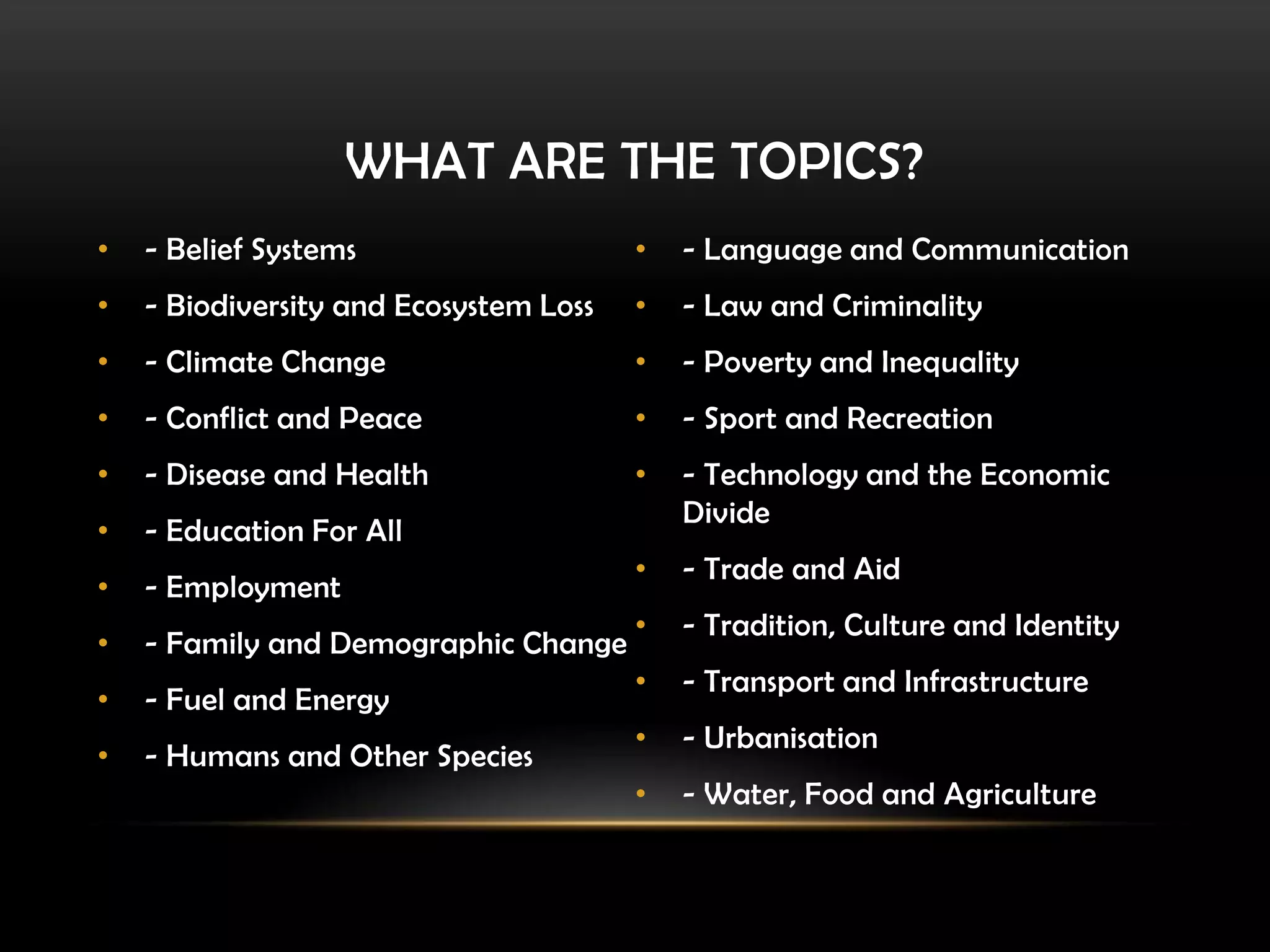 Global Perspectives Presentation | PPTX