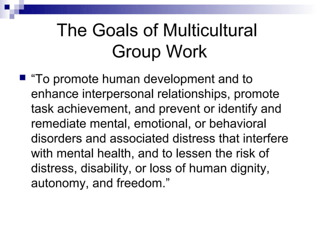 Gp&p 8ed-1rev introduction to group work | PPT | Mental Health | Diseases and Conditions