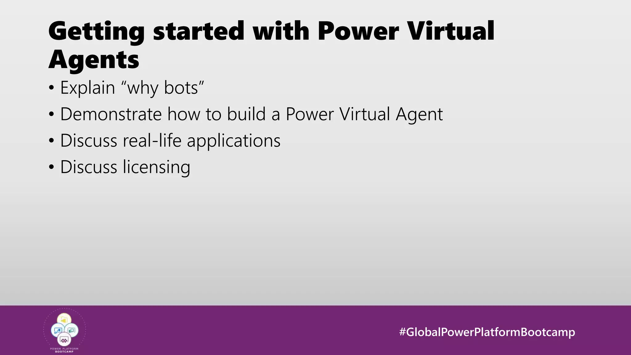 Getting started with power virtual agent | PPTX