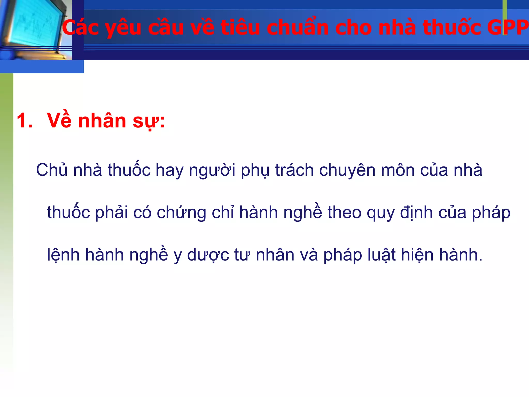 Gpp good pharmacy practice thuc hanh tot nha thuoc | PDF