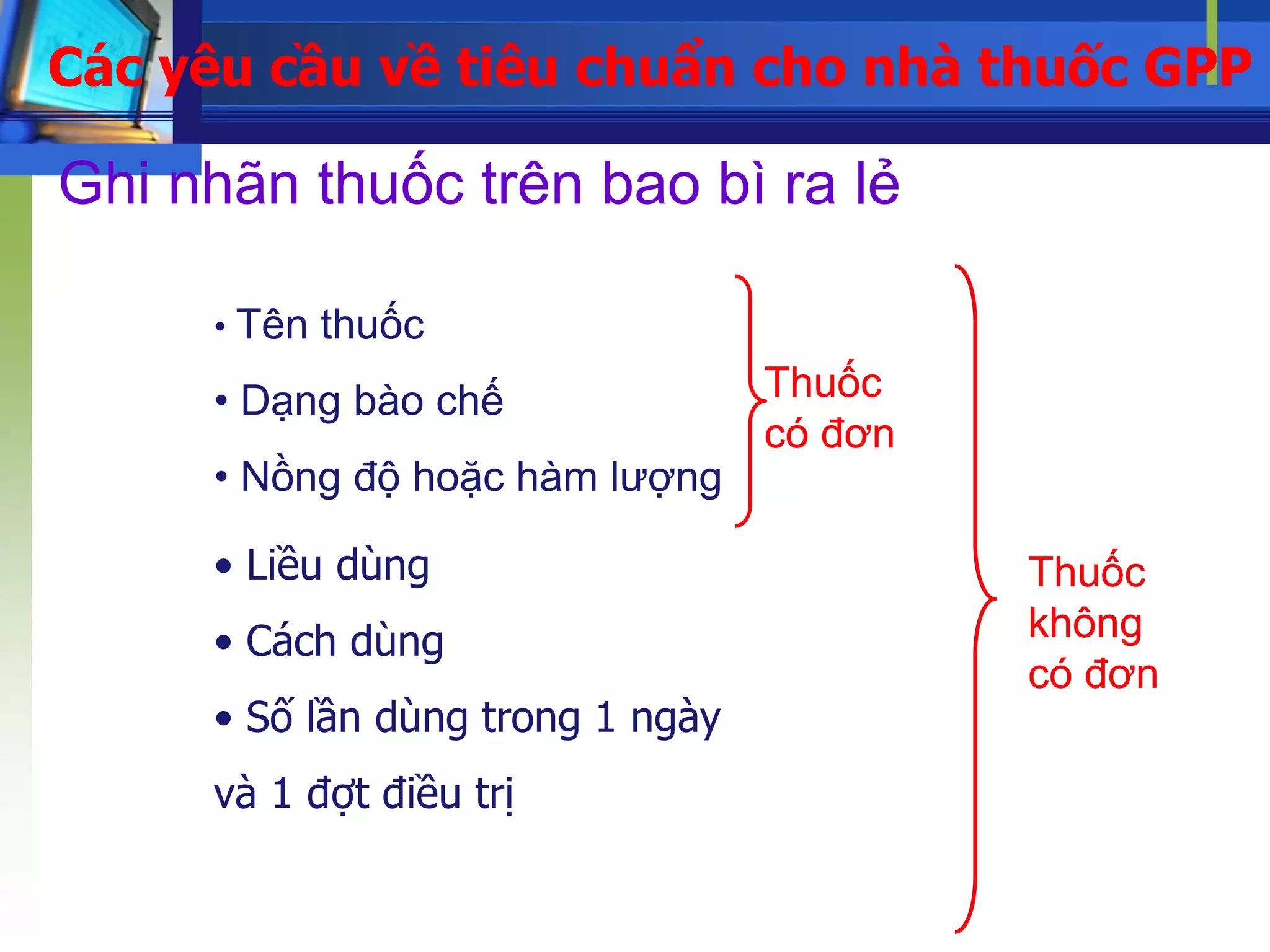 Gpp good pharmacy practice thuc hanh tot nha thuoc | PDF