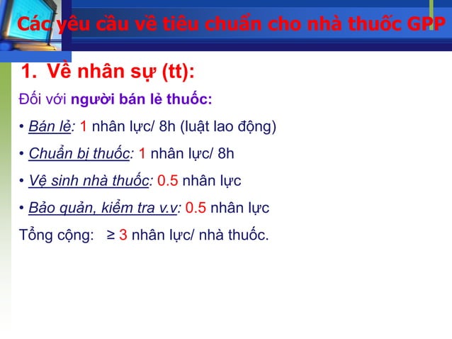 Gpp good pharmacy practice thuc hanh tot nha thuoc | PDF