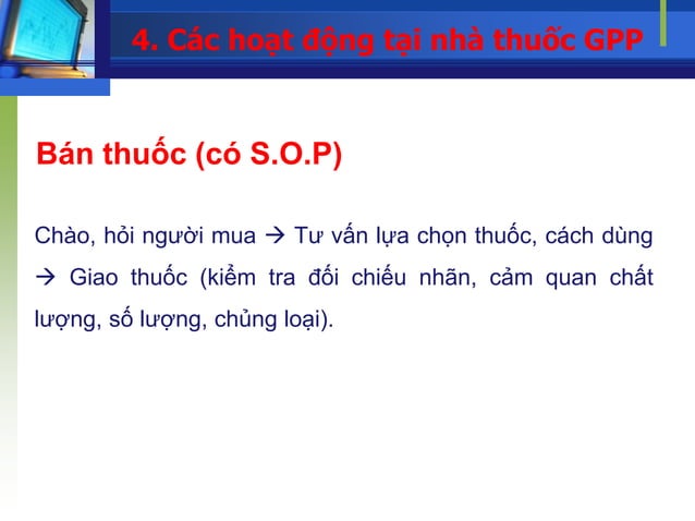 Gpp good pharmacy practice thuc hanh tot nha thuoc | PDF
