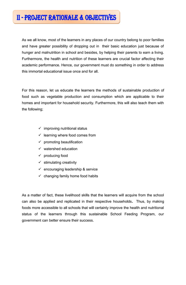 Gulayaan sa Paaralan Project [GPP] - Project Proposal for FY 2014 | DOC