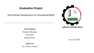 kinect-based teleoperation of a humanoid robot | PPT