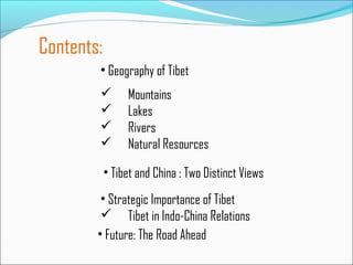 Geopolitical Perspective:Tibet | PPT
