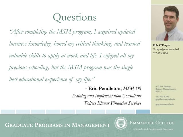 GPP Graduate Management Program Information | PPT | Free Download