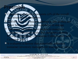 Assessment of Strategies that Lead to Optimization of Utilization of ...