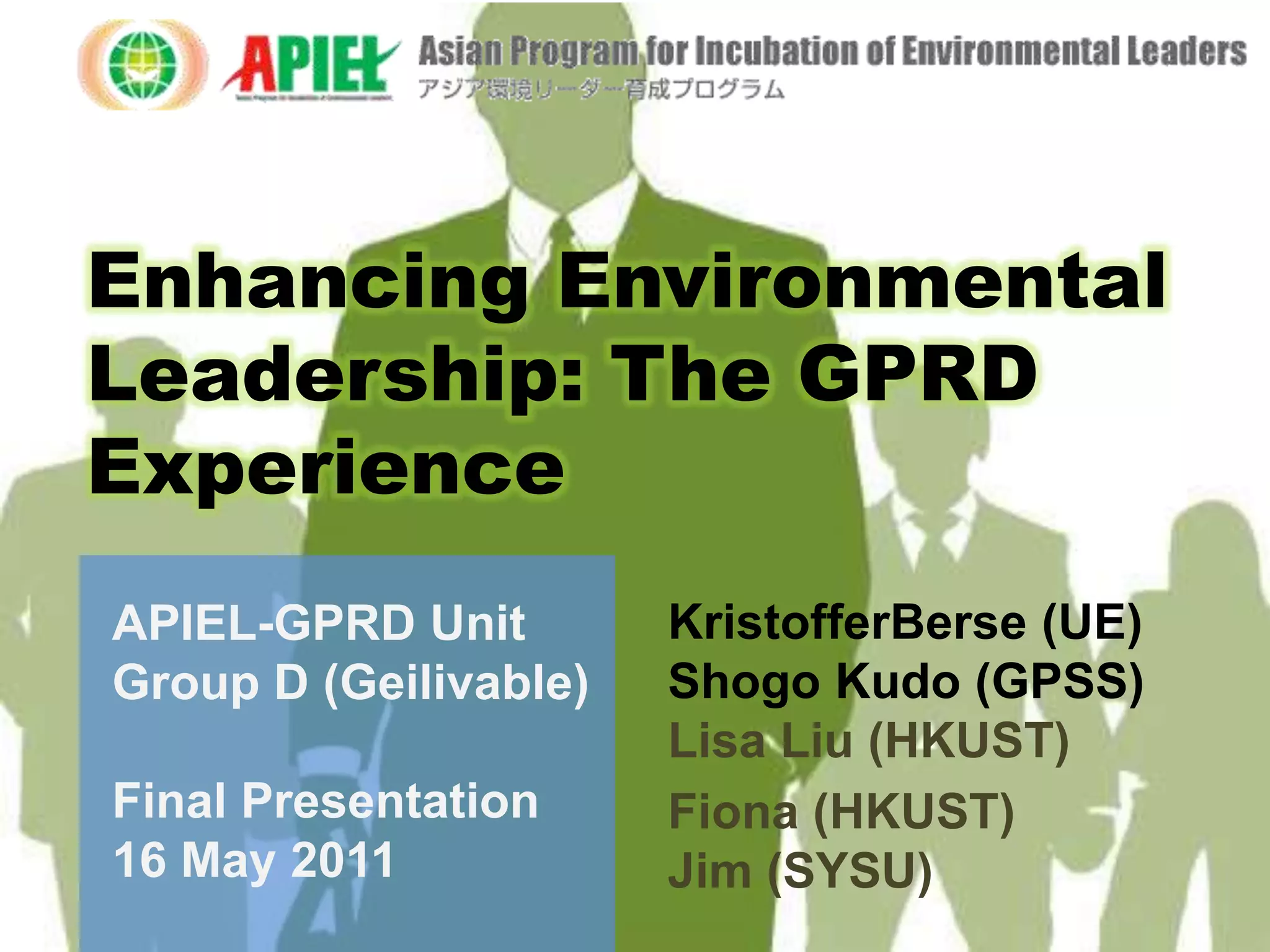 GPRD-Geilivable Final PPT | PPTX