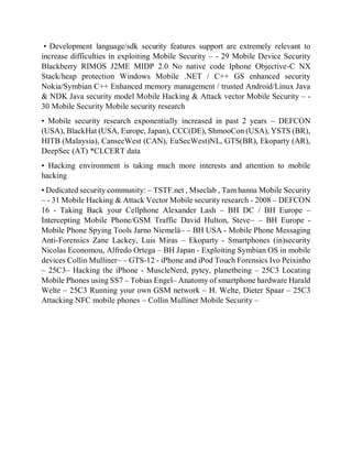 Report on Mobile security | PDF