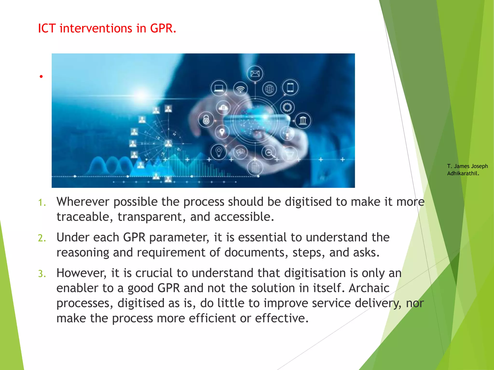 GPR government process re engineering Jamesadhikaram.pptx | Computer ...