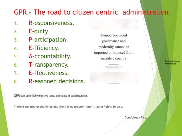 GPR government process re engineering Jamesadhikaram.pptx | Computer ...