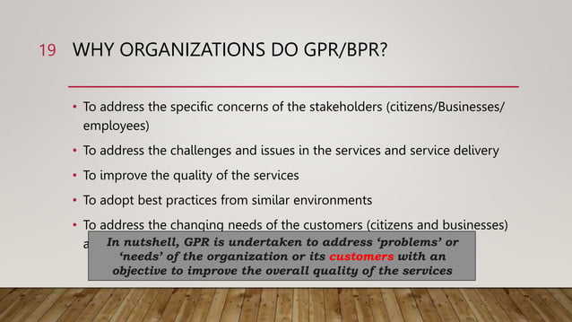 Government Process Re Engineering | PPTX