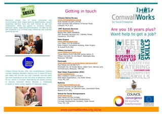 Cornwall Works for Social Enterprise Programme | PDF