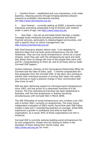 Cornwall SSE Graduation 2010 | PDF | Small and Medium-sized Business | Business