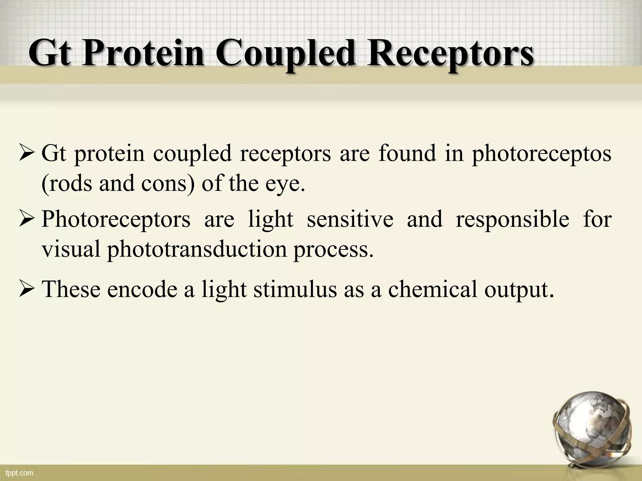G protein coupled receptors and their Signaling Mechanism | PPTX