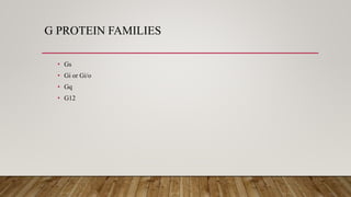 G PROTEIN COUPLED RECEPTORS(GPCRs) Cell Membrane Receptor | PPTX ...