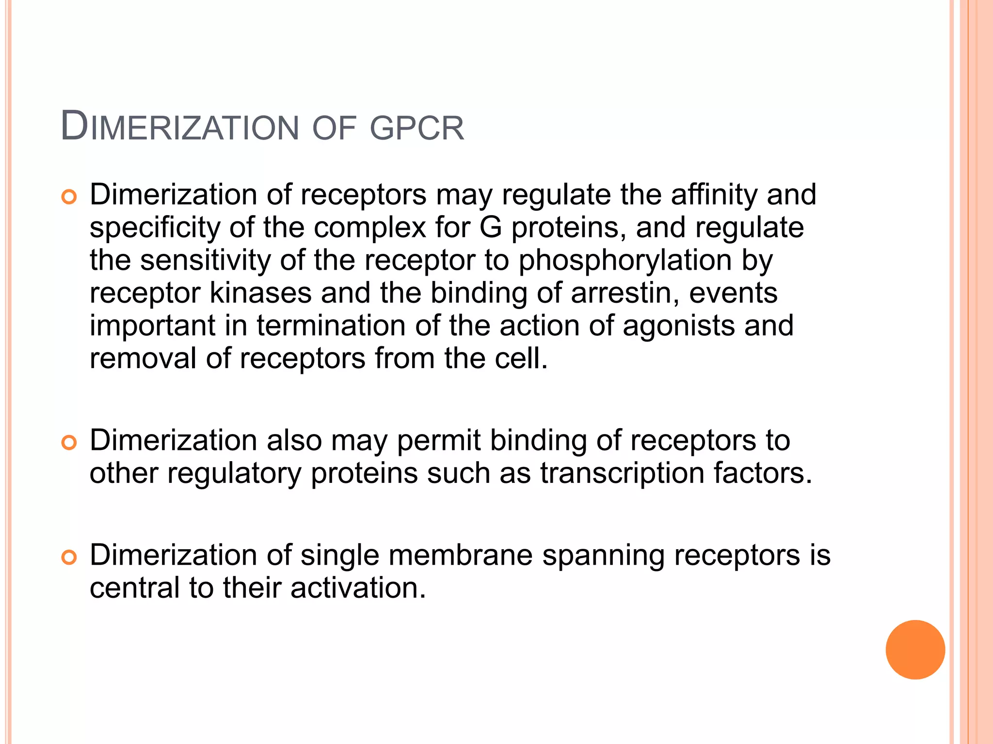 G protein coupled receptors | PPTX