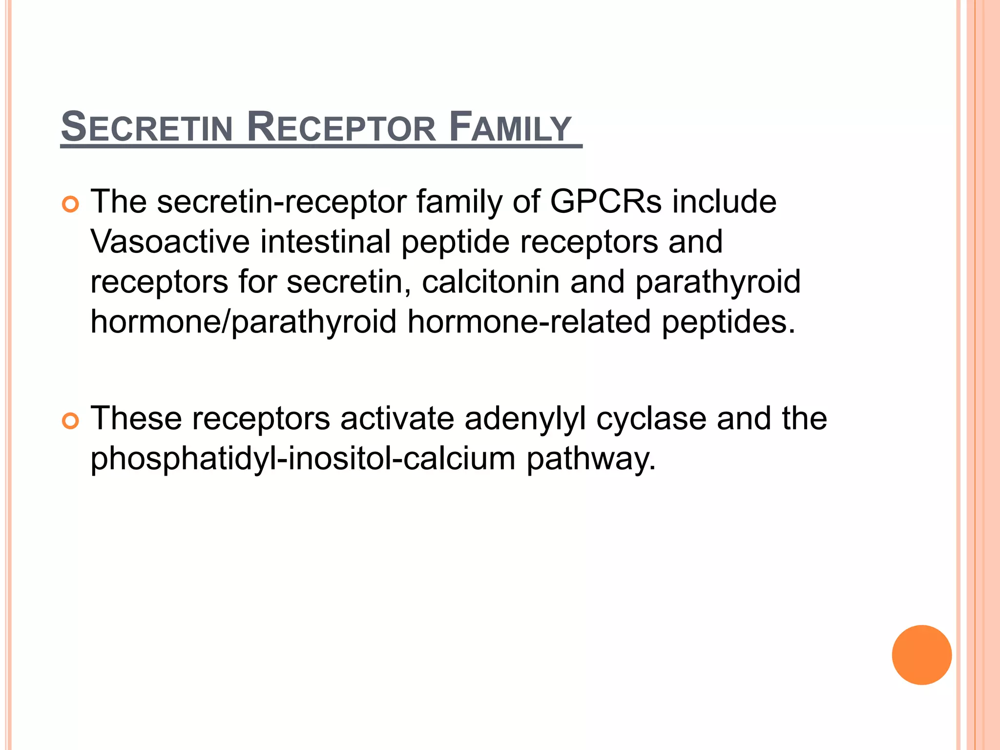 G protein coupled receptors | PPTX