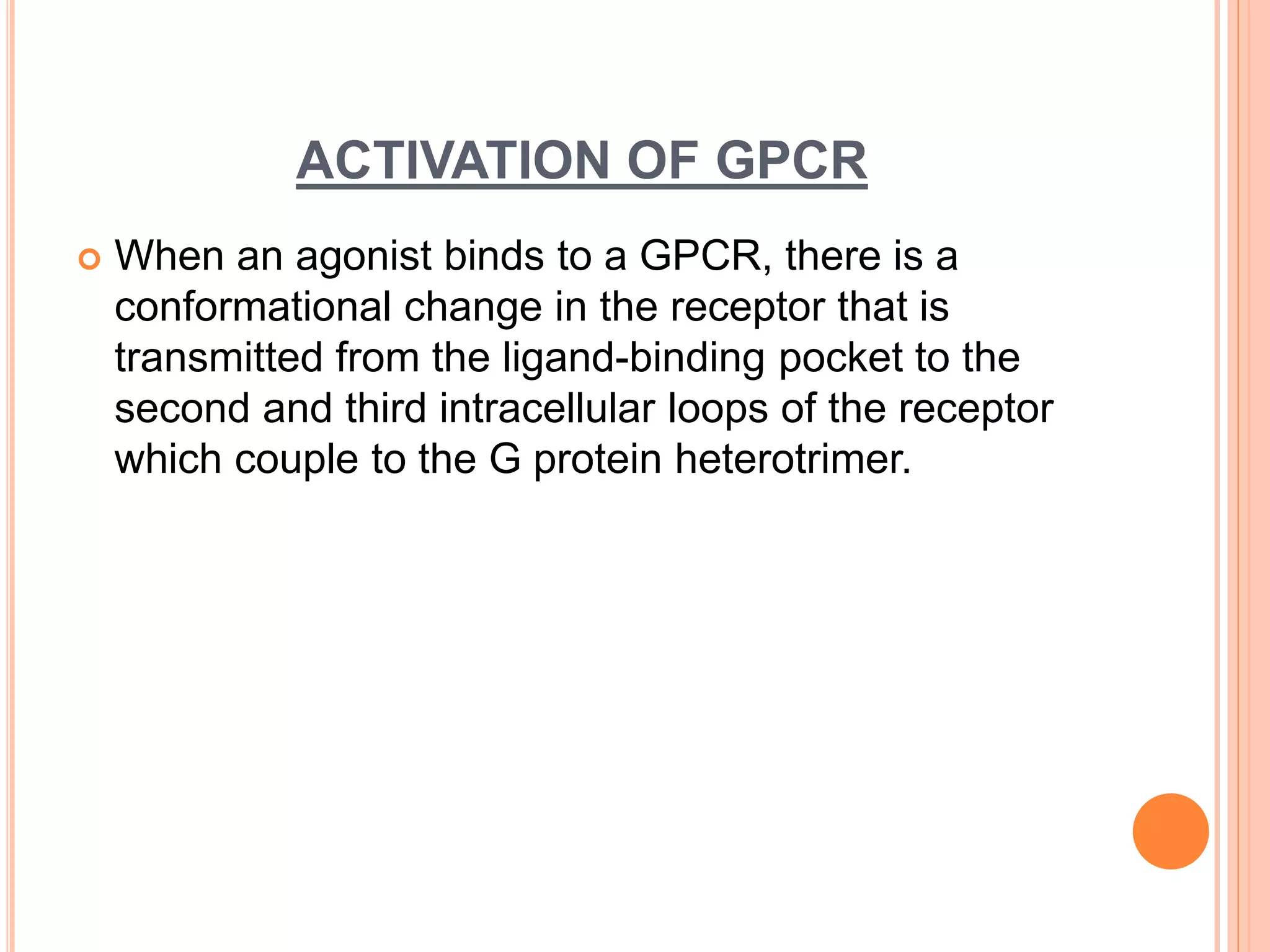G protein coupled receptors | PPTX