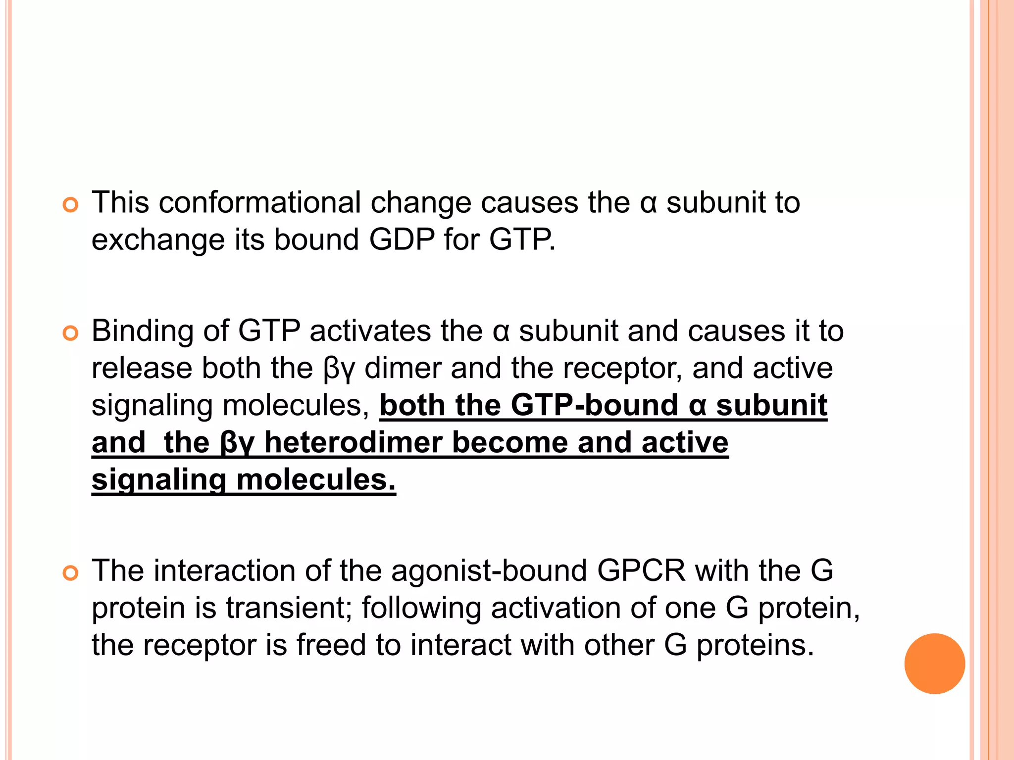 G protein coupled receptors | PPTX