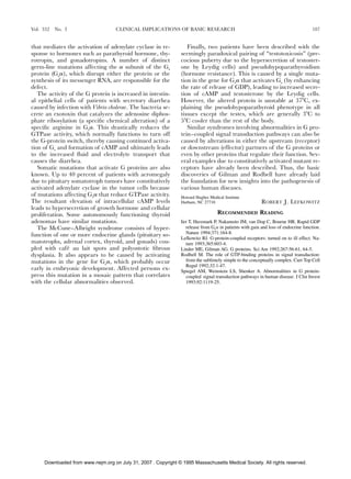 G proteins in medicine | PDF