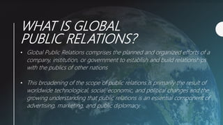 Global Public Relations | PPTX