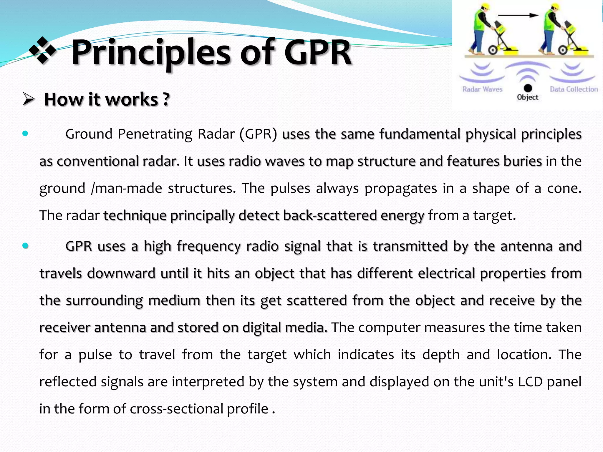 Ground Penetrating Radar (GPR) | PPTX