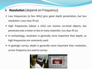 Ground Penetrating Radar (GPR) | PPTX