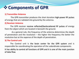 Ground Penetrating Radar (GPR) | PPTX