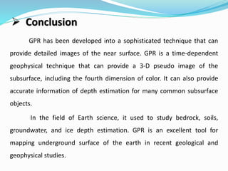 Ground Penetrating Radar (GPR) | PPTX