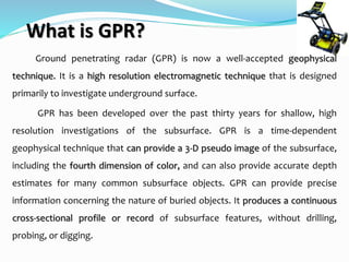 Ground Penetrating Radar (GPR) | PPTX