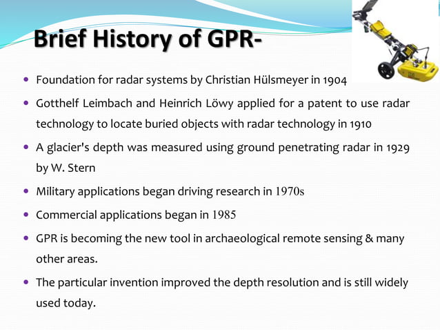 Ground Penetrating Radar (GPR) | PPTX | Geology | Science