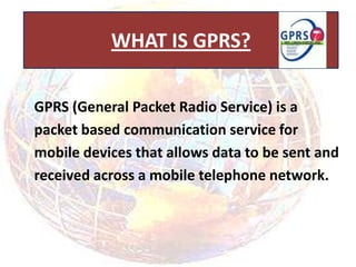 Gprs | PPTX | Internet | Computing