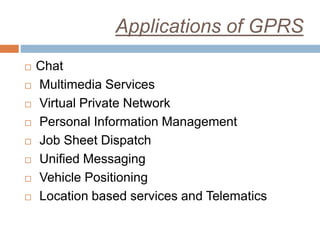 GPRS(General Packet Radio Service) | PPTX