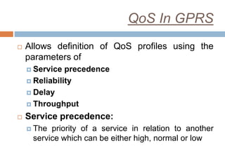 GPRS(General Packet Radio Service) | PPTX | Computer Networking | Computing
