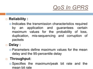 GPRS(General Packet Radio Service) | PPTX | Computer Networking | Computing