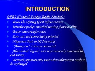 GPRS dfadfadfaadfadfadsfadfadfaferererreh | PPT | Computer Networking | Computing