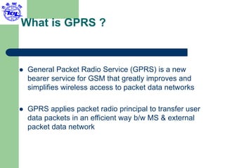 Mobile communication and computing gprs.ppt | Computer Networking | Computing