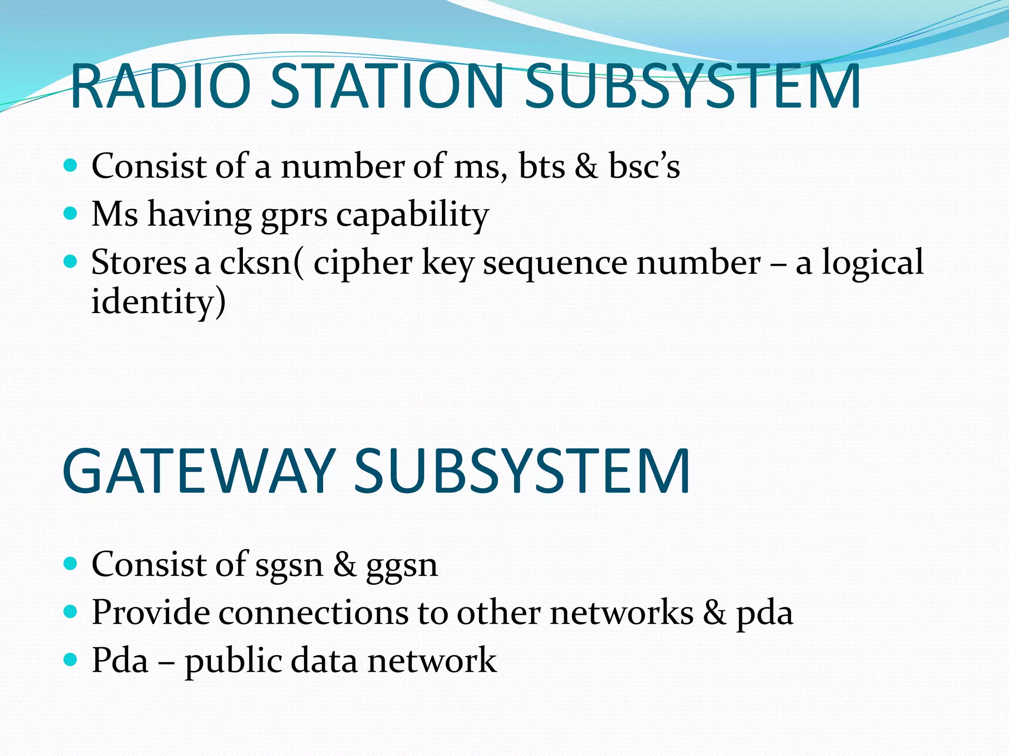 Gprs architecture ppt | PPTX