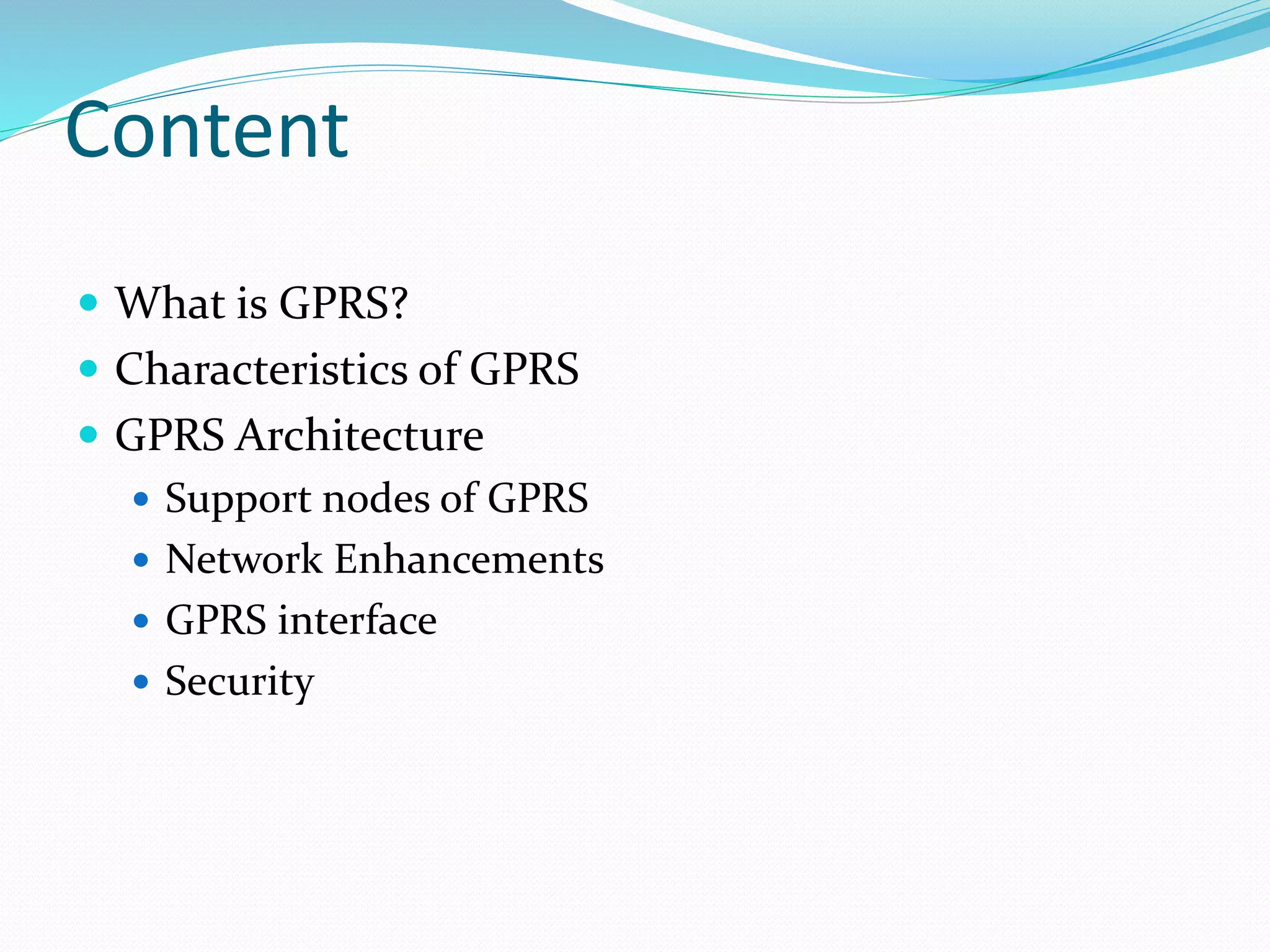 Gprs architecture ppt | PPTX
